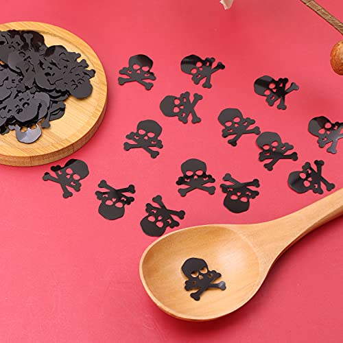 ONLYKXY 560pcs Halloween Party Confetti Black Skull Confetti for Halloween Party Table Confetti and DIY (Skull)