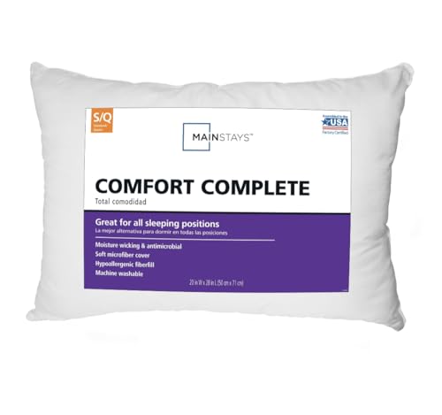 Diavanih Comfort Complet Pillows Queen Size Set of 2 Pack Soft Medium Support Hypoallergenic Plush Down Alternative Bed Pillow for Back, Stomach or Side Sleepers,20x28in