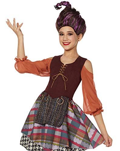 Spirit Halloween Tween Mary Sanderson Dress Hocus Pocus Costume | OFFICIALLY LICENSED - M