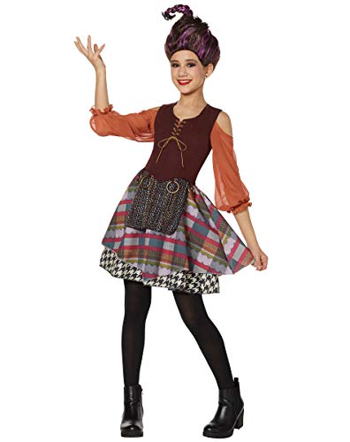 Spirit Halloween Tween Mary Sanderson Dress Hocus Pocus Costume | OFFICIALLY LICENSED - M
