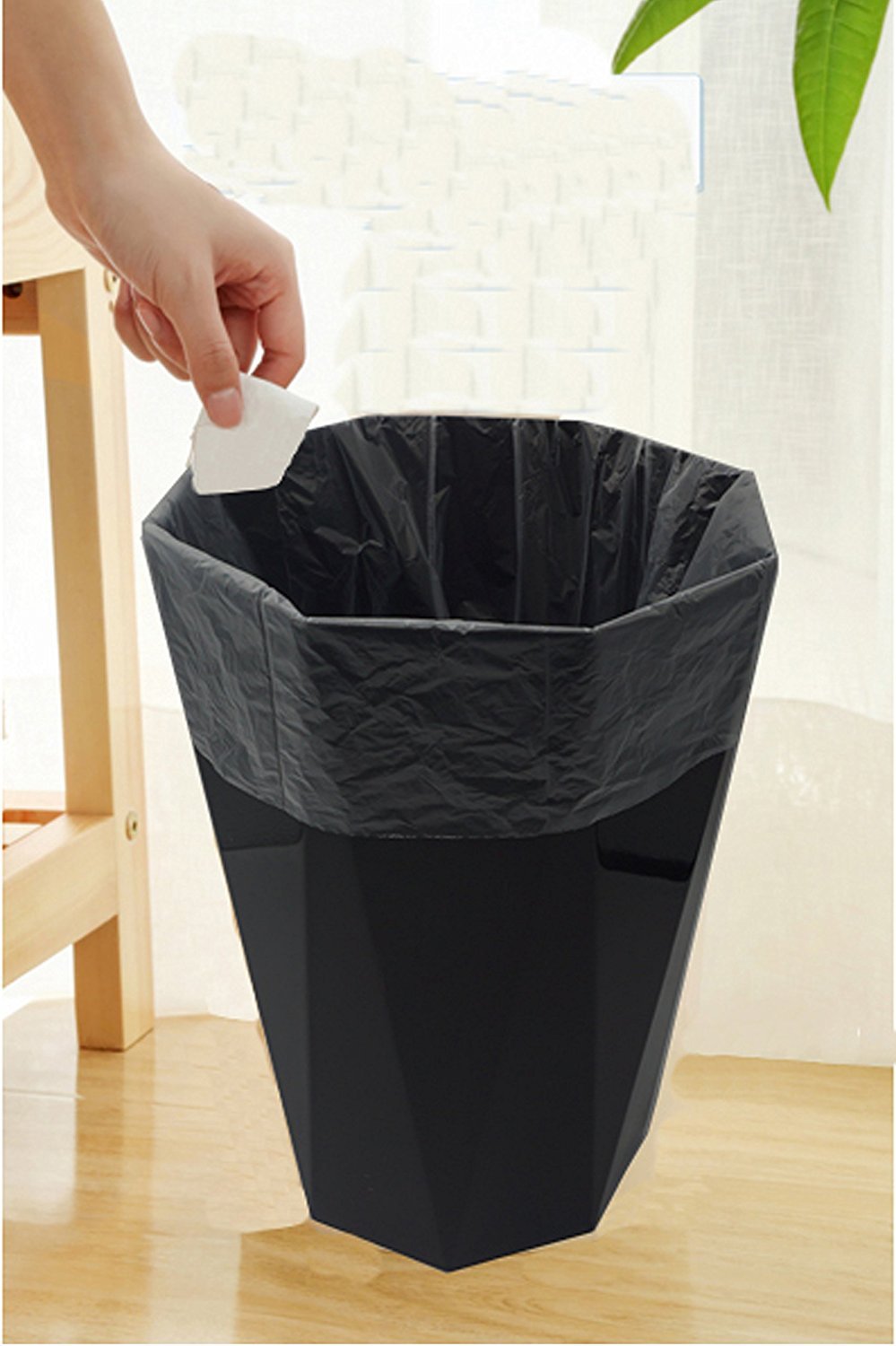 Small Trash Bag,Gereen 1.6 Gallon Extra Strong Trash bag Garbage Bag Trash Can Liner (1.6 Gallon(120 Count), Clear)