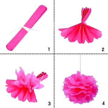 Orange Fall Party Hanging Decorations Thanksgiving Party Ceiling Hangings Wedding Decorations Tissue Paper Pom-Poms Tassel Garlands Baby Shower Birthday Party Decorations