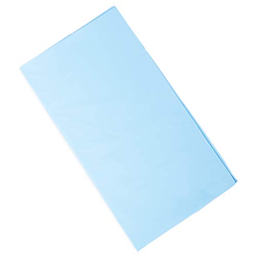Round Plastic Party Tablecloth for up to 72-Inch Table (Blue, 84-Inch, 12-Pack)