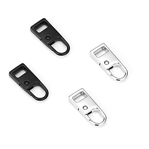 Zipper Pull Tab Replacement Metal Zipper Handle Mend Fixer for Suitcases Luggage Backpacks Coat Boots