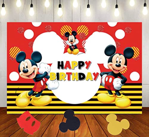 100 pcs 2inche Red Black Yellow White Mickey Confetti Boy Baby Shower Mickey Theme Party First Birthday Supplies Decorations Table Decor Photo Booth Props