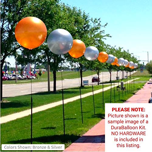 DuraBalloon Reusable Helium Free Replacement Balloons (5-Pack) - Weatherproof Plastic Outdoor Balloons NO HARDWARE INCLUDED