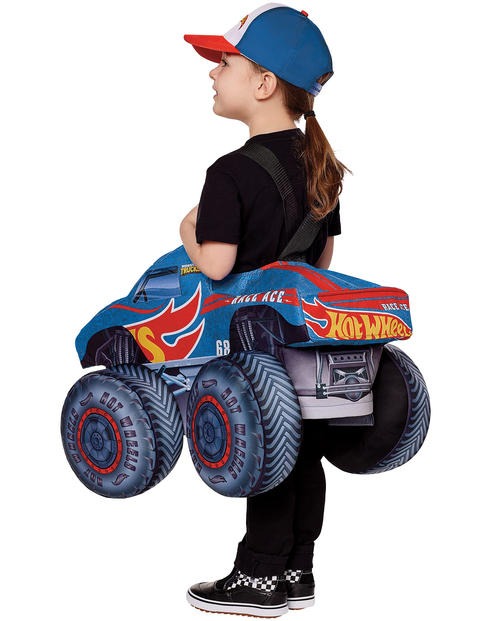 Spirit Halloween Hot Wheels Toddler Ride-Along Costume | Officially Licensed | Car Cosplay | Cute Toddler Costume