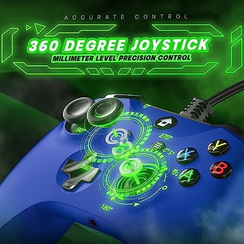 Upgraded】 YUYIU Wired Controller for Xbox Series X|S, Xbox One, Windows 10 and Above