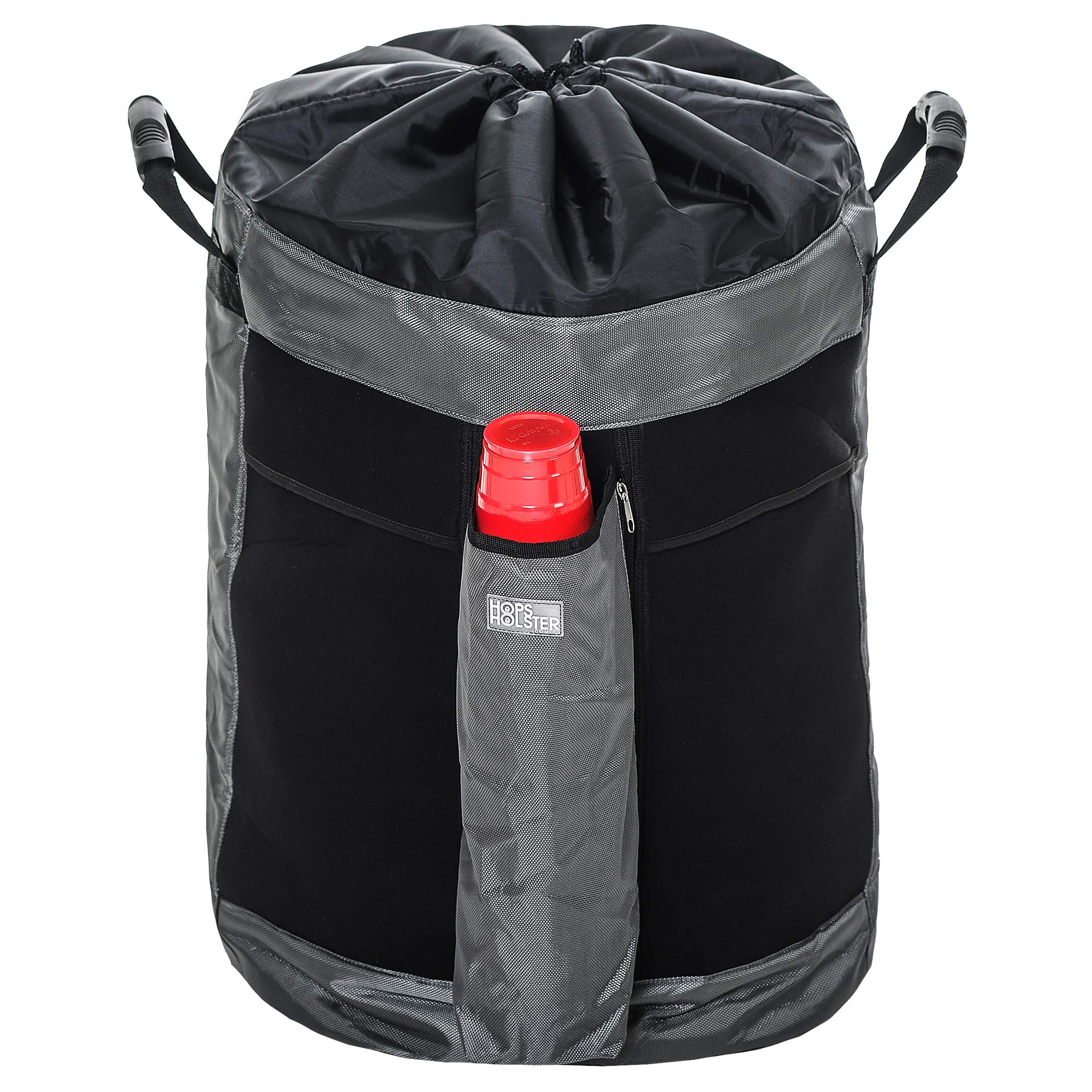 HopsHolster Cool Keg Sleeve Insulator Keg Insulation Plus Inside Pockets Hold Freeze and Ice Packs to Keeps Kegs Colder, Easy Transport Dual Reinforced Handles Provides Easy Transport and Cup Holder