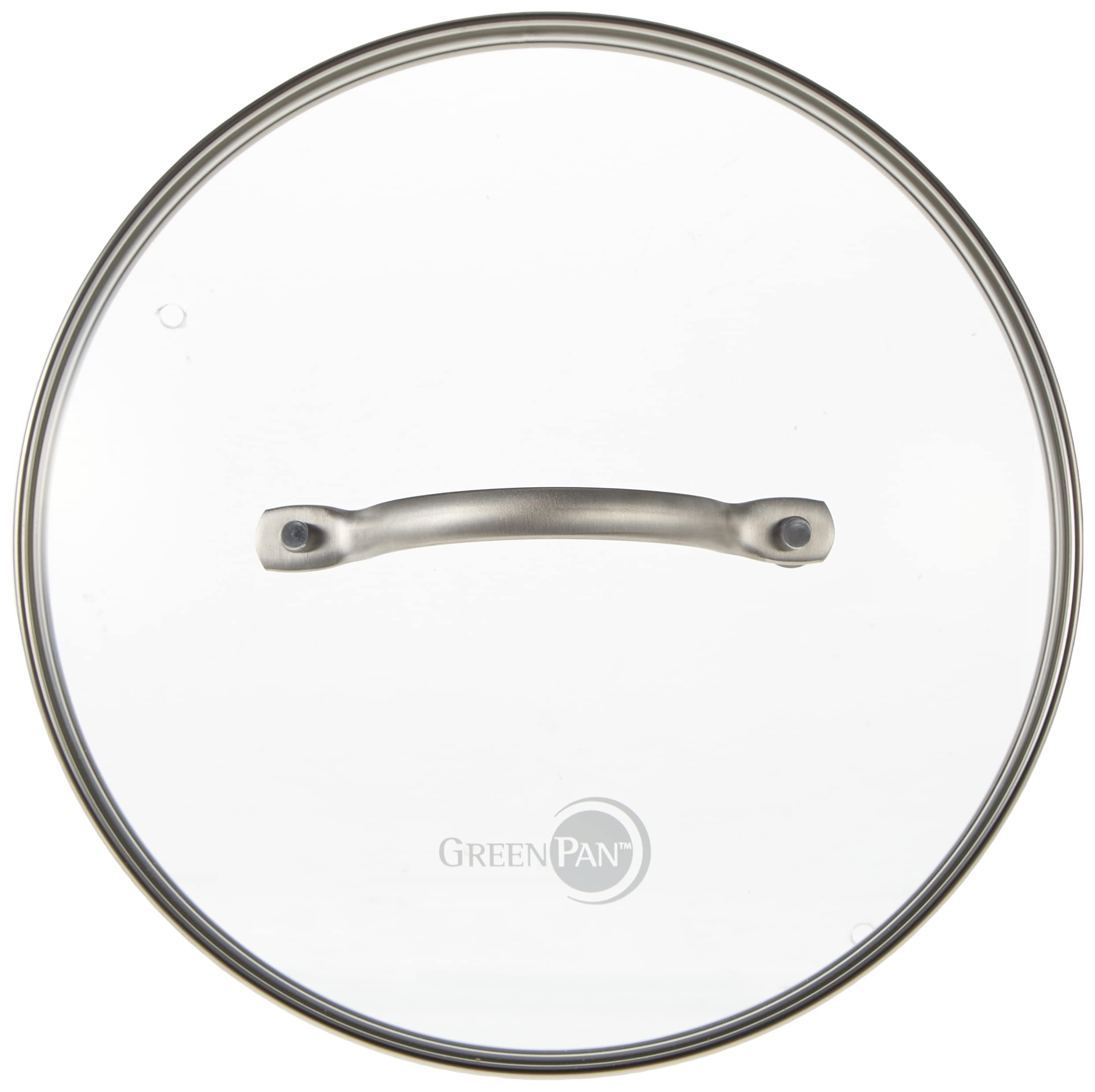 GreenPan Paris Pro Hard Anodized Healthy Ceramic Nonstick, 8" and 10" Frying pan Skillet Set, PFAS-Free, Dishwasher Safe, Grey & Glass Lid with Stainless Steel Handle, 8"