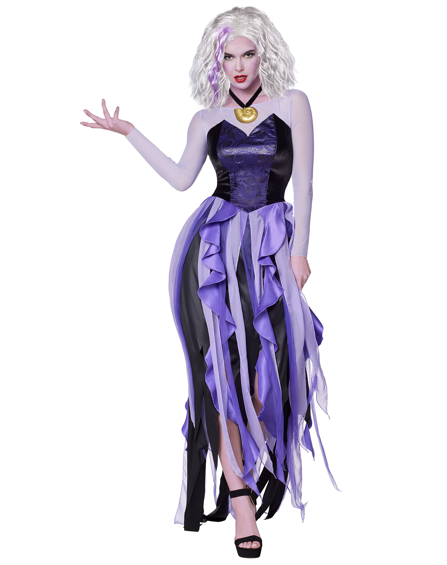 Spirit Halloween The Little Mermaid Adult Ursula Costume - Disney Villains | Officially Licensed | Group Costume - XL