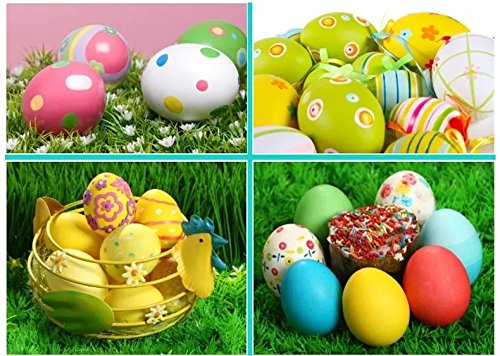 GREEN FABWOOD Wooden Fake Eggs-6Piece