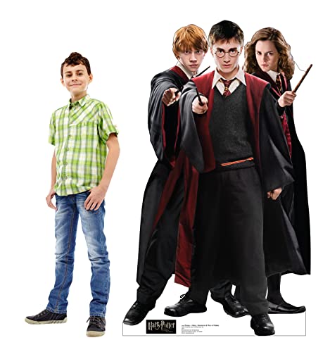 Advanced Graphics Harry, Hermione & Ron in Robes Life Size Cardboard Cutout Standup - Harry Potter and The Order of The Phoenix