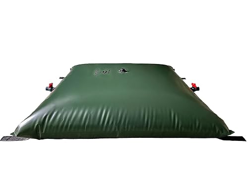 Badger Tactical Heavy Duty 130 Gallon Water Bladder/Water Tank-Includes Brass Fittings for Quick Garden Hose Connection-Emergency Water Storage/Camping Gear/Survival Kit/Alternative to Water Barrel