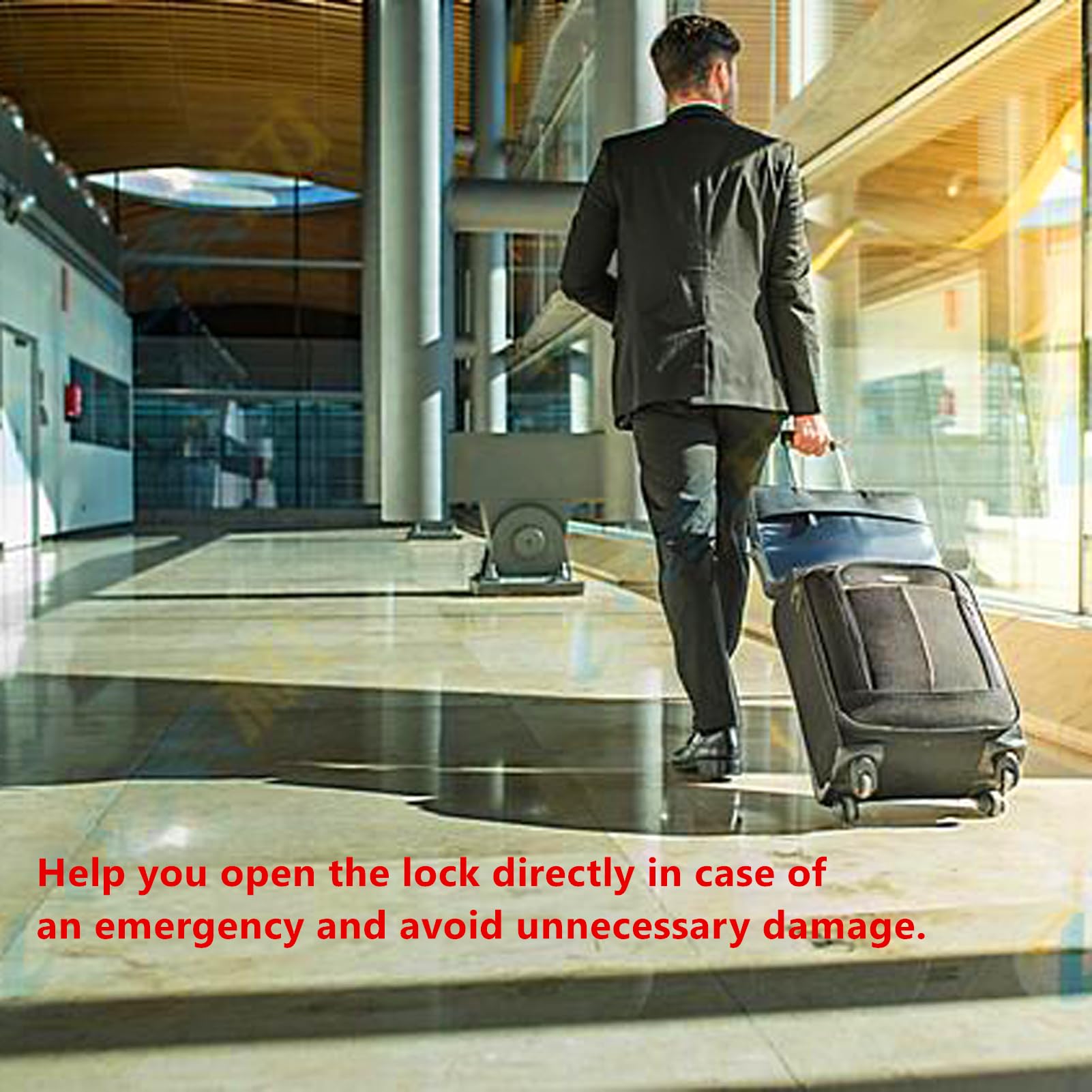 2 Keys for TSA007 TSA002 Universal Lock Key Master Suitcase Keys with 2Pcs Key Rings for Forgotten Password Combinations of Luggage Locks