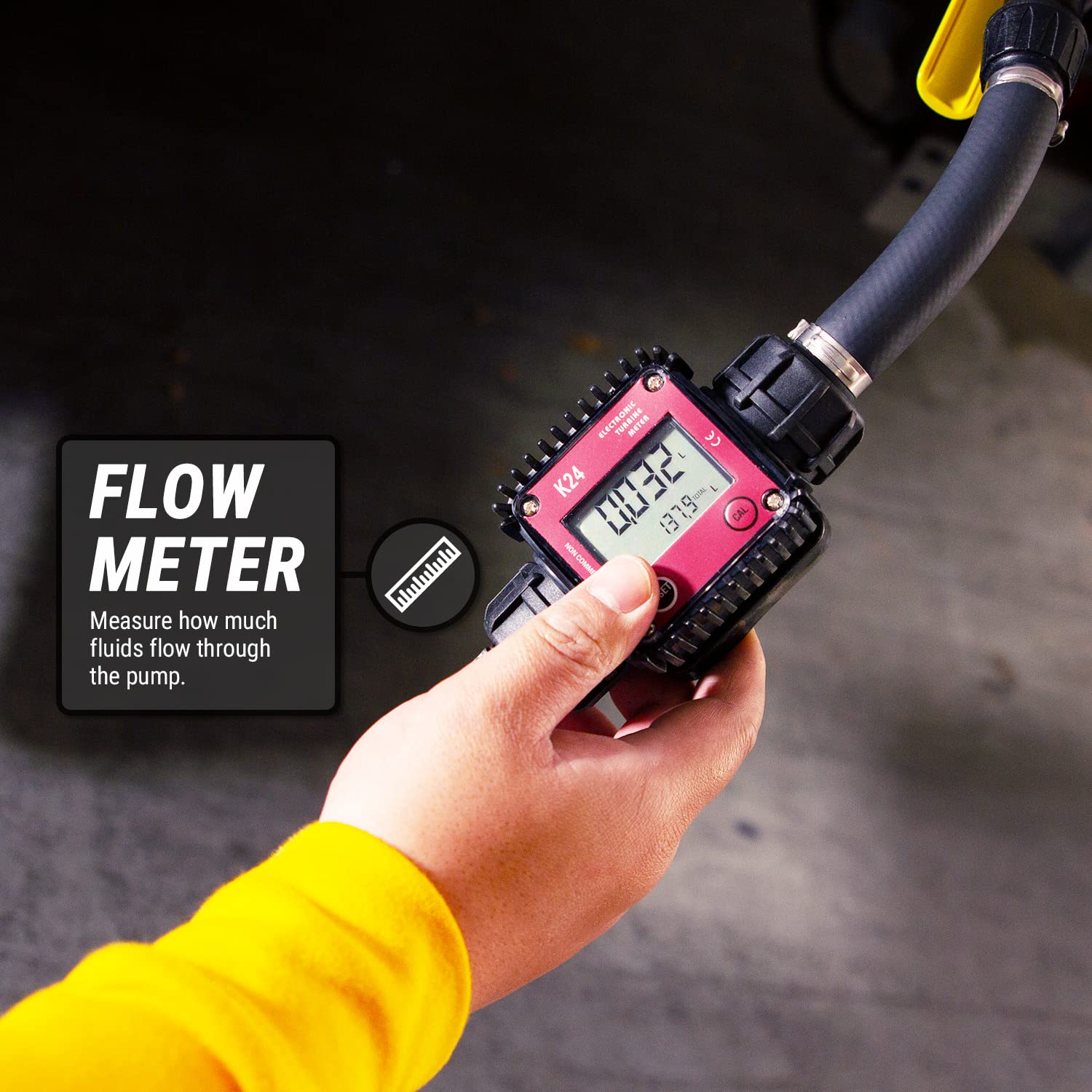 TEAR PUMP - Adjustable Intake (22.6 to 34-inch) 55 Gallon Drum Pump (4.2 GPM) Electric Drum Barrel Pump with Precise Meter for Diesel/Gas / E85 / DEF/Antifreeze/Windshield Washer Fluid