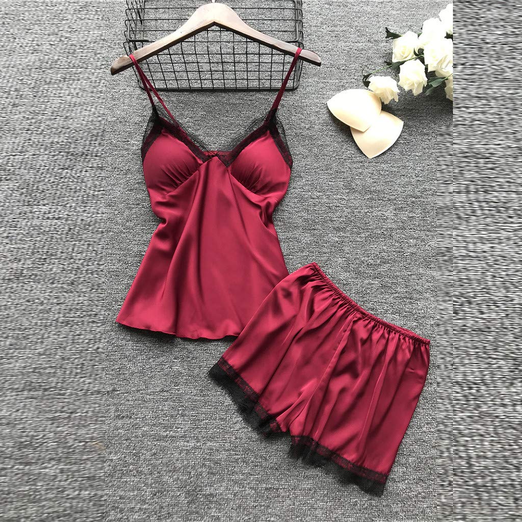 Women Pajama Satin Sets Satin Pillowcase Women Nightgown with Pockets