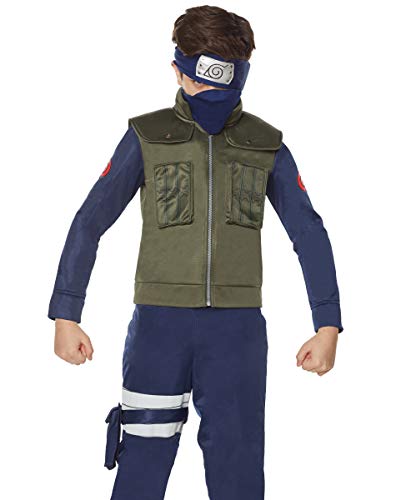 Spirit Halloween Kids Kakashi Naruto Costume | OFFICIALLY LICENSED - M
