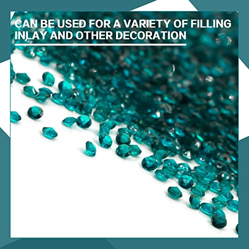 Miraise 10000 Acrylic Crystals Diamonds Confetti Scatter Crystals Wedding Scatter Table Home Decoration 4.5mm (Teal Blue)…