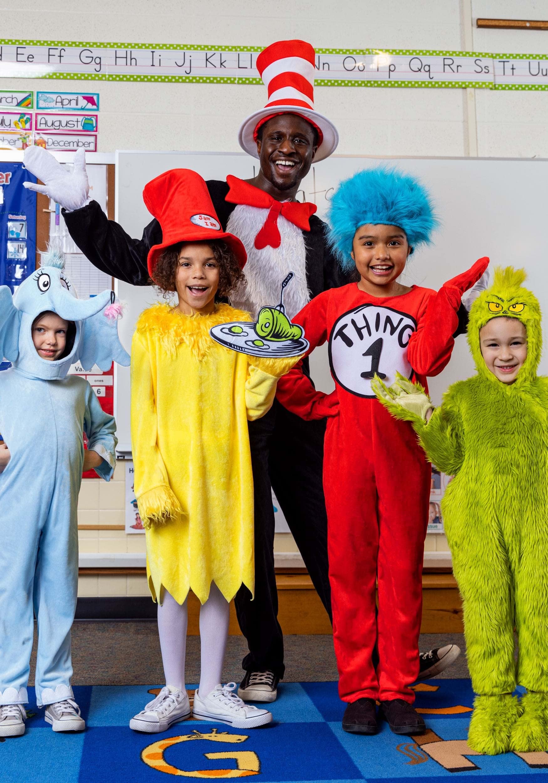 elope Dr. Seuss Green Eggs and Ham Sam I Am Costume for Kids X-Small