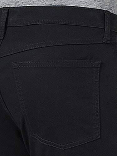 Wrangler Authentics Men's Straight Fit Twill Pant, Caviar, 34W x 30L
