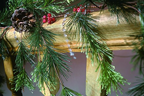 Holiday Joy - 20 Clear Tie-It-All Decoration Hangers - Secures Garlands, Lights, Decorations on Railings, Fences, Lamp Posts