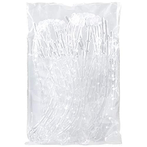 Holiday Joy - 20 Clear Tie-It-All Decoration Hangers - Secures Garlands, Lights, Decorations on Railings, Fences, Lamp Posts