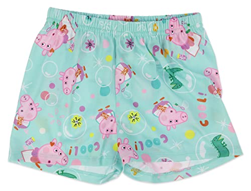 Peppa Pig Girls' Pajama Set 2-Piece Shorts and T-Shirt and Dorm Nightgown Bundle Set, Purple, 2T