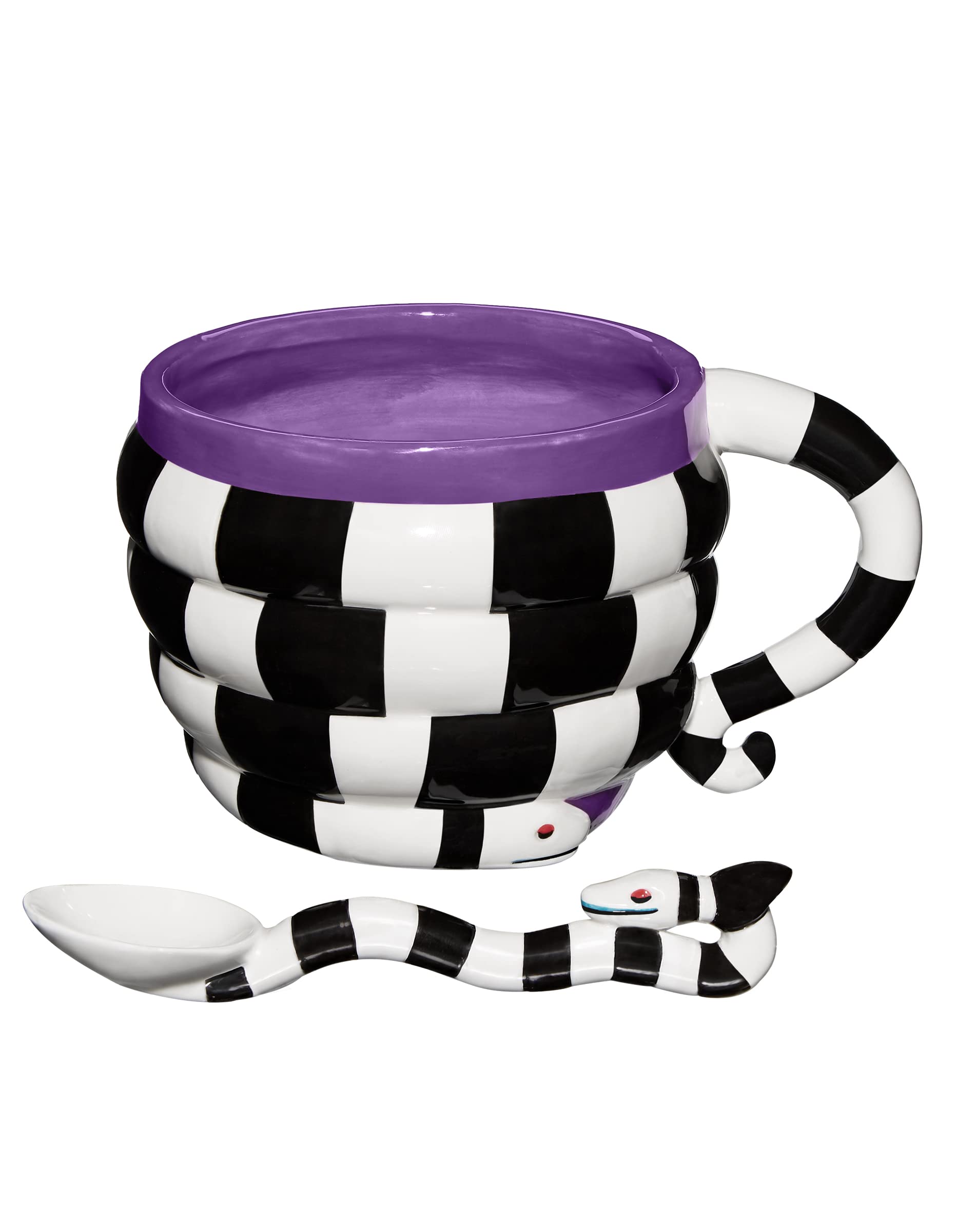 Spirit Halloween Beetlejuice Sandworm Soup Mug With Spoon | Officially Licensed | Beetlejuice Kitchenware