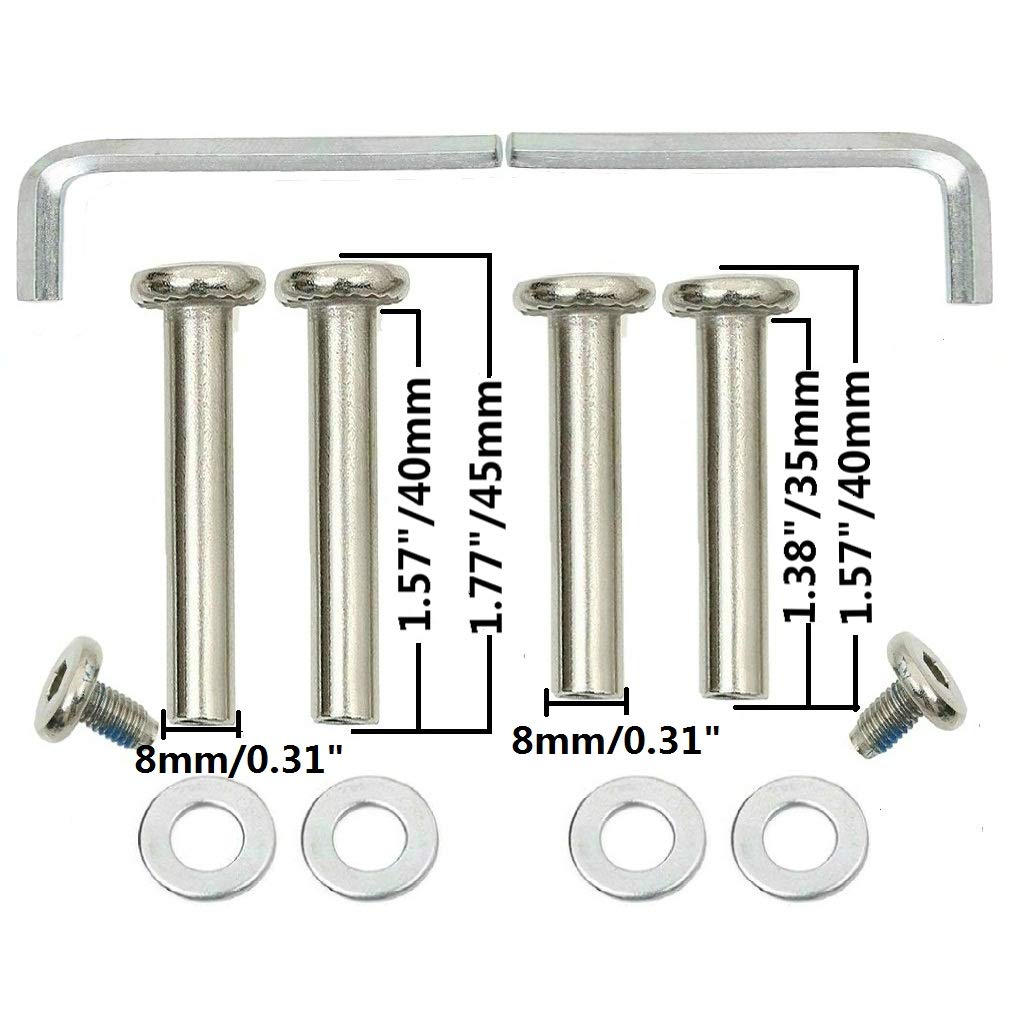 ORO 1 Pair Luggage Wheels Replacement 70mm Case Wheels with 8mm(0.31") Bearings Wheels for Suitcase and Inline Outdoor Skate and Caster Board (70 * 19mm)