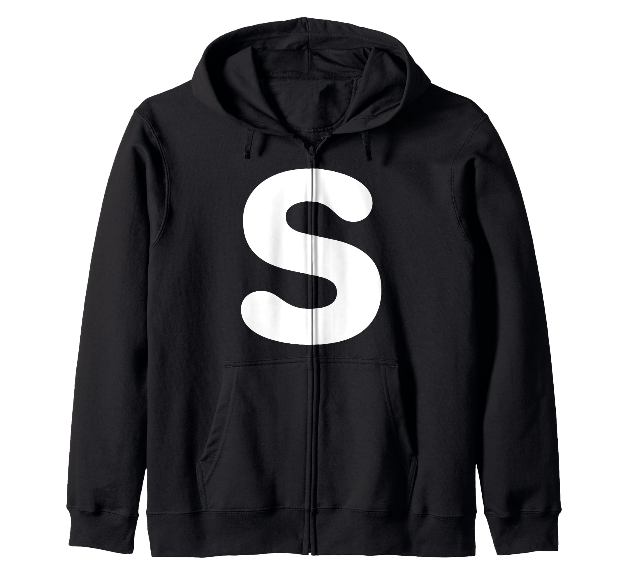 Funny S Letter Halloween Costume for Group Matching Teams Zip Hoodie