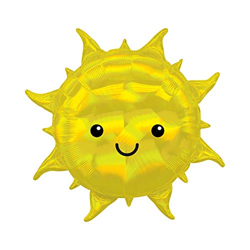 Cheerful Yellow Sun 27" Foil Party Balloon by Anagram