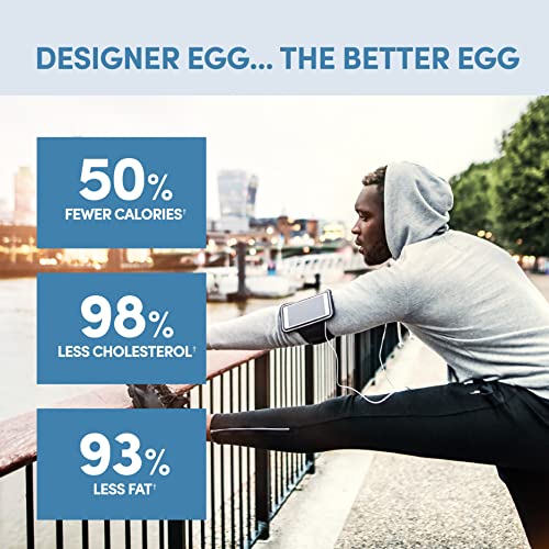 Designer Wellness, Designer Egg, Natural Egg Yolk & Egg White Protein Powder, Keto and Paleo Friendly, Low Calorie, Less Fat and Cholesterol, Classic Vanilla, 1.55 Pound