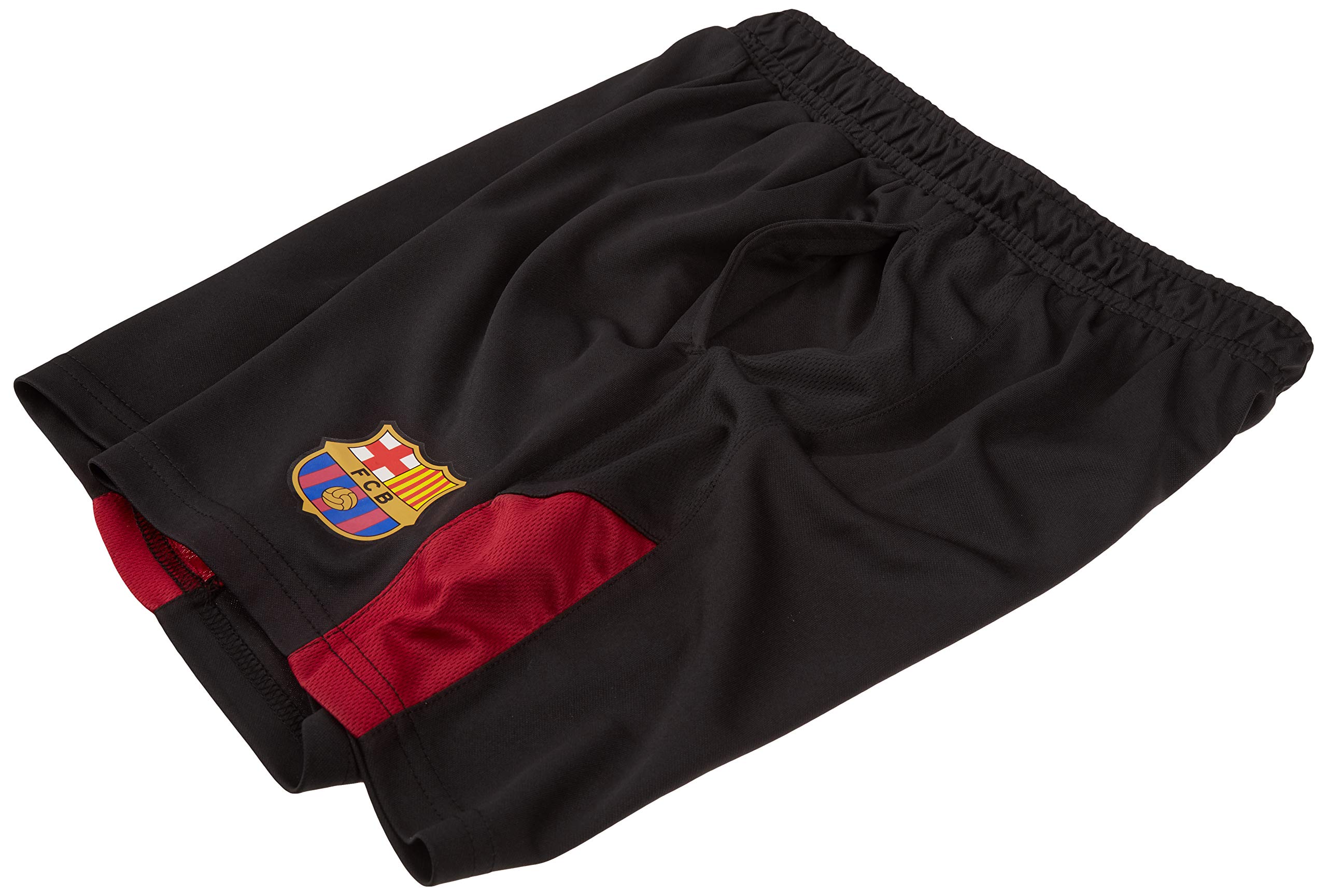 Spanish Primera Liga Barcelona Boys Soccer Shorts, Black, Large