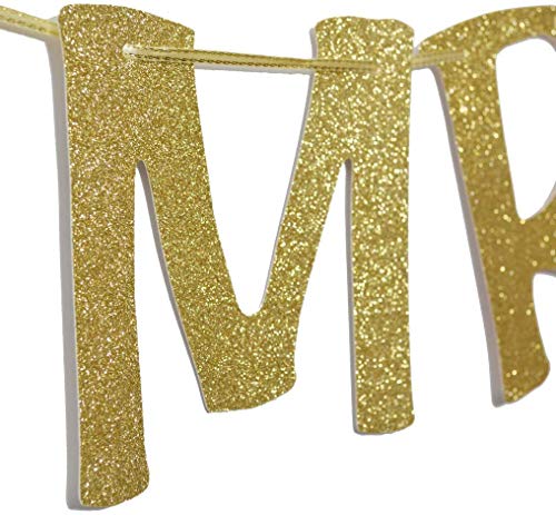 Future Mrs & Mrs Banner Gold Glitter Photo Booth Props for Lesbian Bridal Shower Engagement Wedding Bachelorette Party Decor