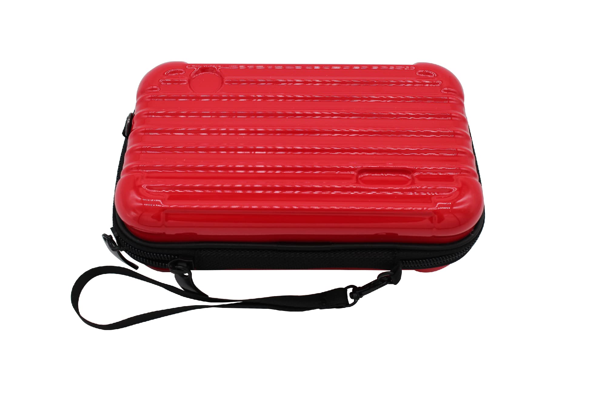 N11 SenYang Hard Shell Cosmetic Case,Carrying Hard Bag, Protective Storage Case Bag for Toiletry, Beauty Makeup, Electronic Accessories, Overnight Travel Water Resistant Crash Proof (Red)