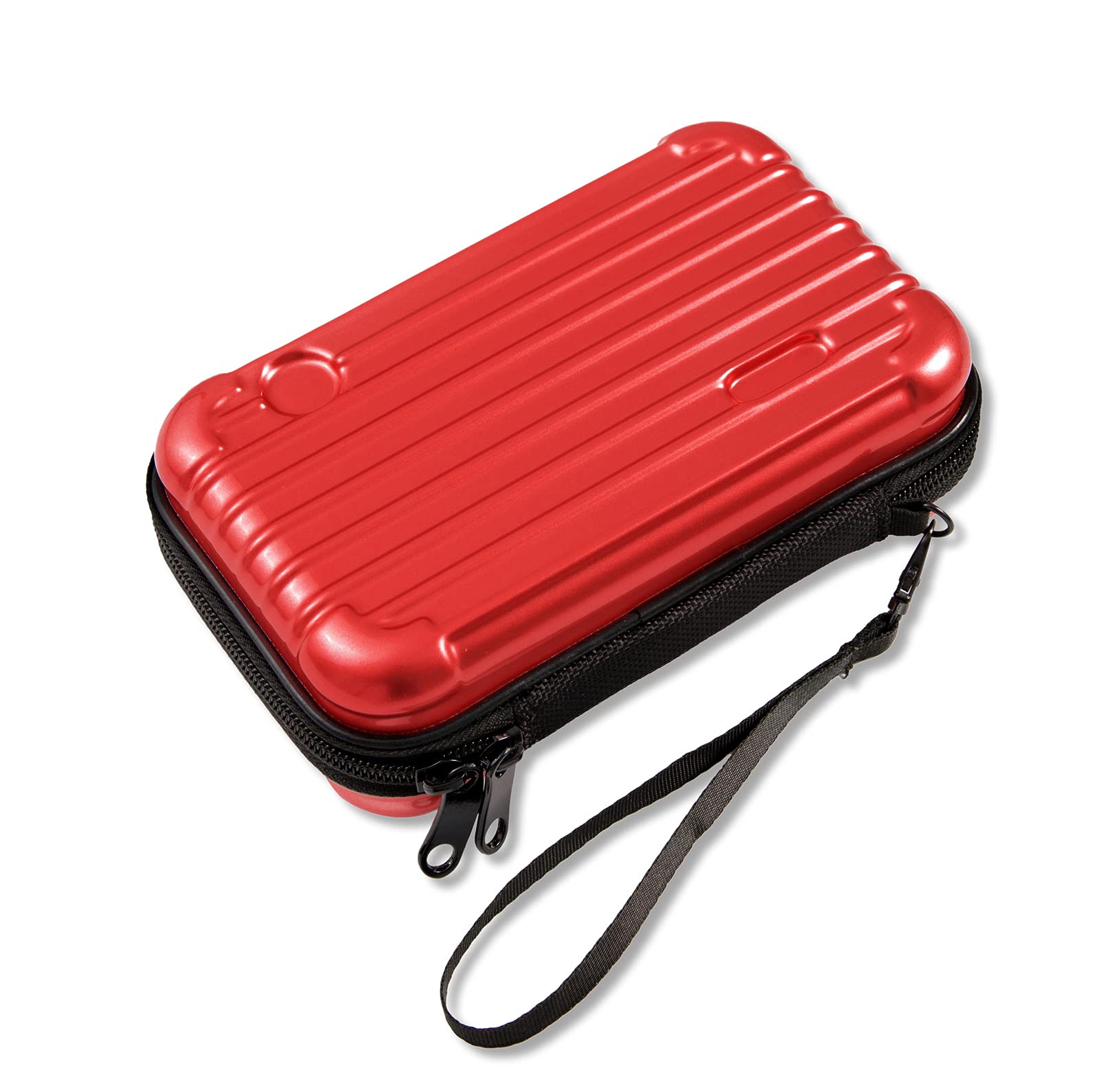 N11 SenYang Hard Shell Cosmetic Case,Carrying Hard Bag, Protective Storage Case Bag for Toiletry, Beauty Makeup, Electronic Accessories, Overnight Travel Water Resistant Crash Proof (Red)