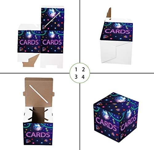 Disco Card Box for Wedding, Birthday, Baby or Bridal Shower, Engagement,Graduation,Retirements, Anniversaries, Party Favor, Decorations Or Money Box - 1 PC ( 004 DISCO )