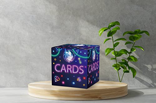 Disco Card Box for Wedding, Birthday, Baby or Bridal Shower, Engagement,Graduation,Retirements, Anniversaries, Party Favor, Decorations Or Money Box - 1 PC ( 004 DISCO )