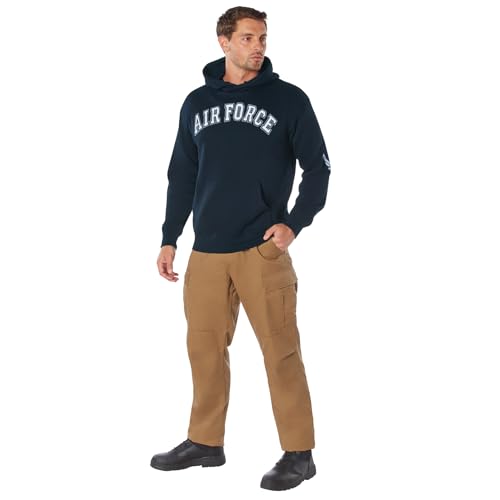 Rothco Embroidered Pullover Hoodies - Military Branch (US, Alpha, Large, Regular, Regular, Blue, Air Force)