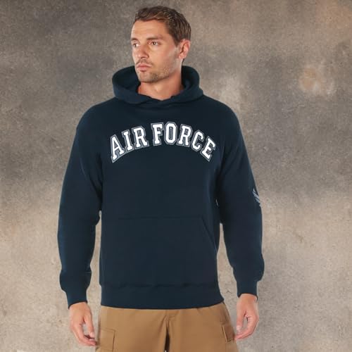 Rothco Embroidered Pullover Hoodies - Military Branch (US, Alpha, Large, Regular, Regular, Blue, Air Force)