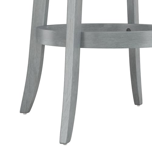Hillsdale Furniture Savana Wood Bar Height Stool, 30" high, Blue Wire Brush