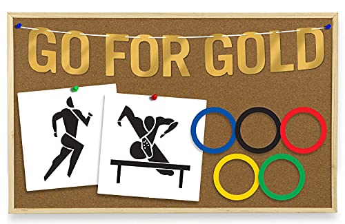Beistle Gold Foil Go Streamers 2 Piece, 7" x 5'