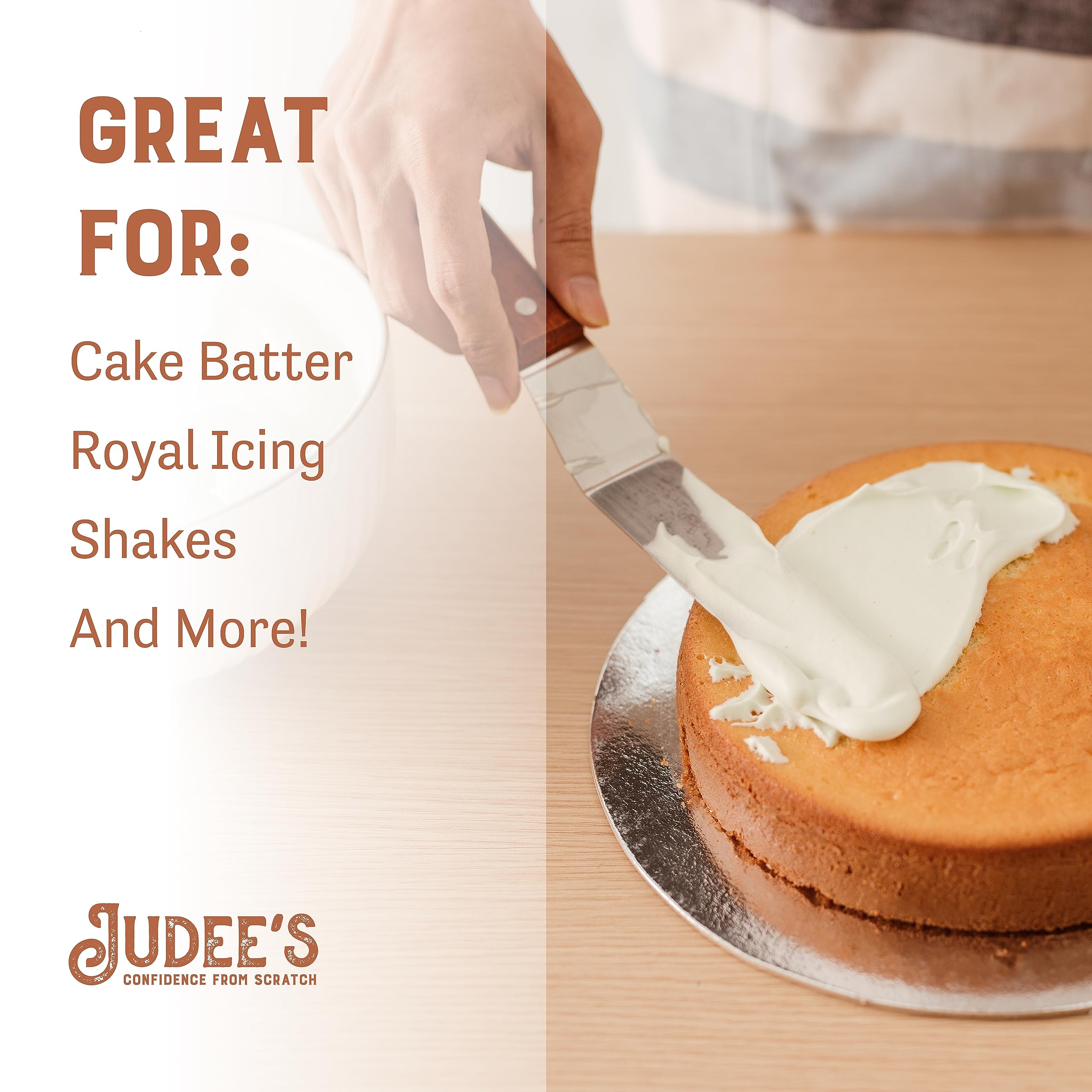 Judee's Gluten Free Dried Pasteurized Egg White Protein Powder 8 oz - USDA Certified Non-GMO - Gluten-Free, Nut-Free - Single Ingredient - Made in USA