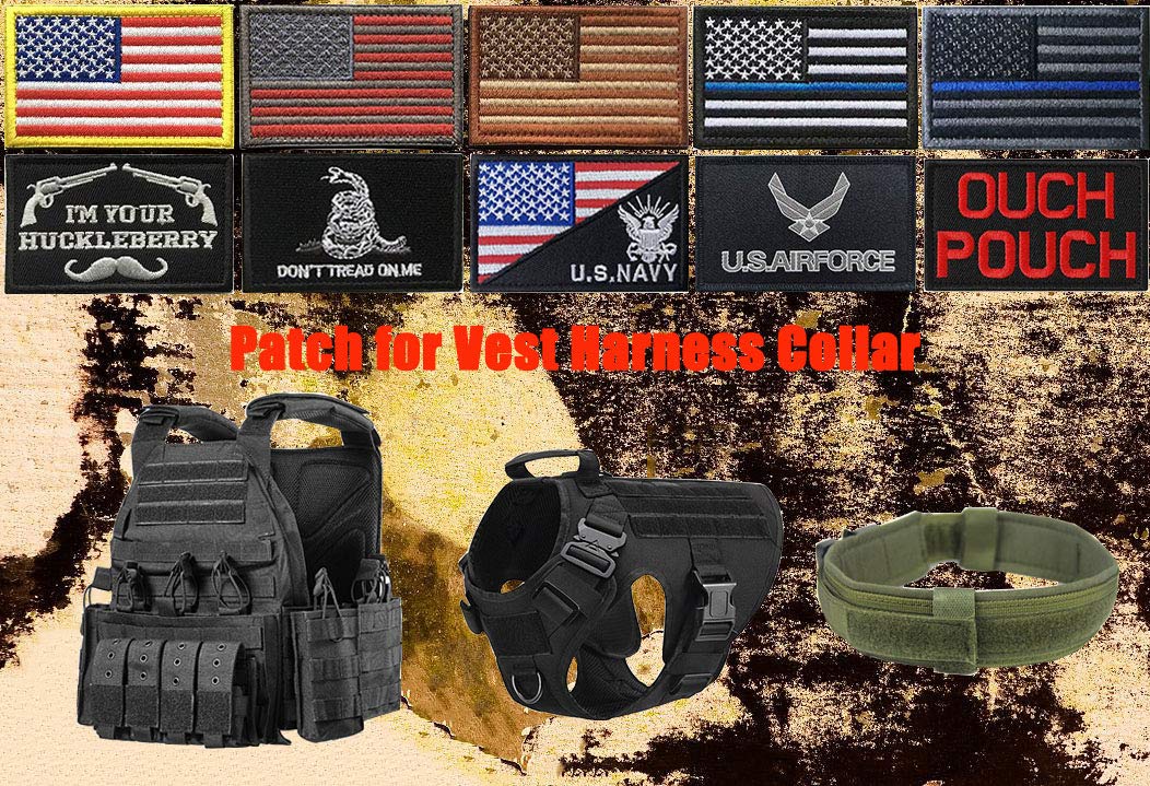 2 Pieces America Flag/Air Patch, Tactical USA Air Patches, US American Air Flag Hook and Loop Embroidered Patch for Hat, Backpack, Jacket, Jeans, Veteran Clothes