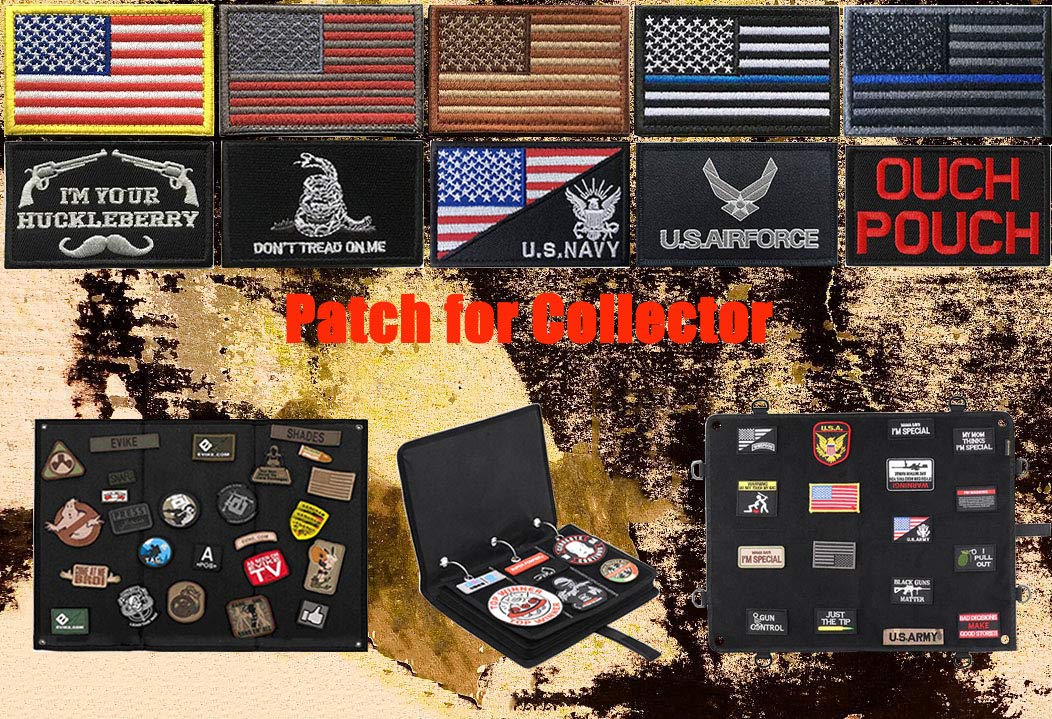 2 Pieces America Flag/Air Patch, Tactical USA Air Patches, US American Air Flag Hook and Loop Embroidered Patch for Hat, Backpack, Jacket, Jeans, Veteran Clothes
