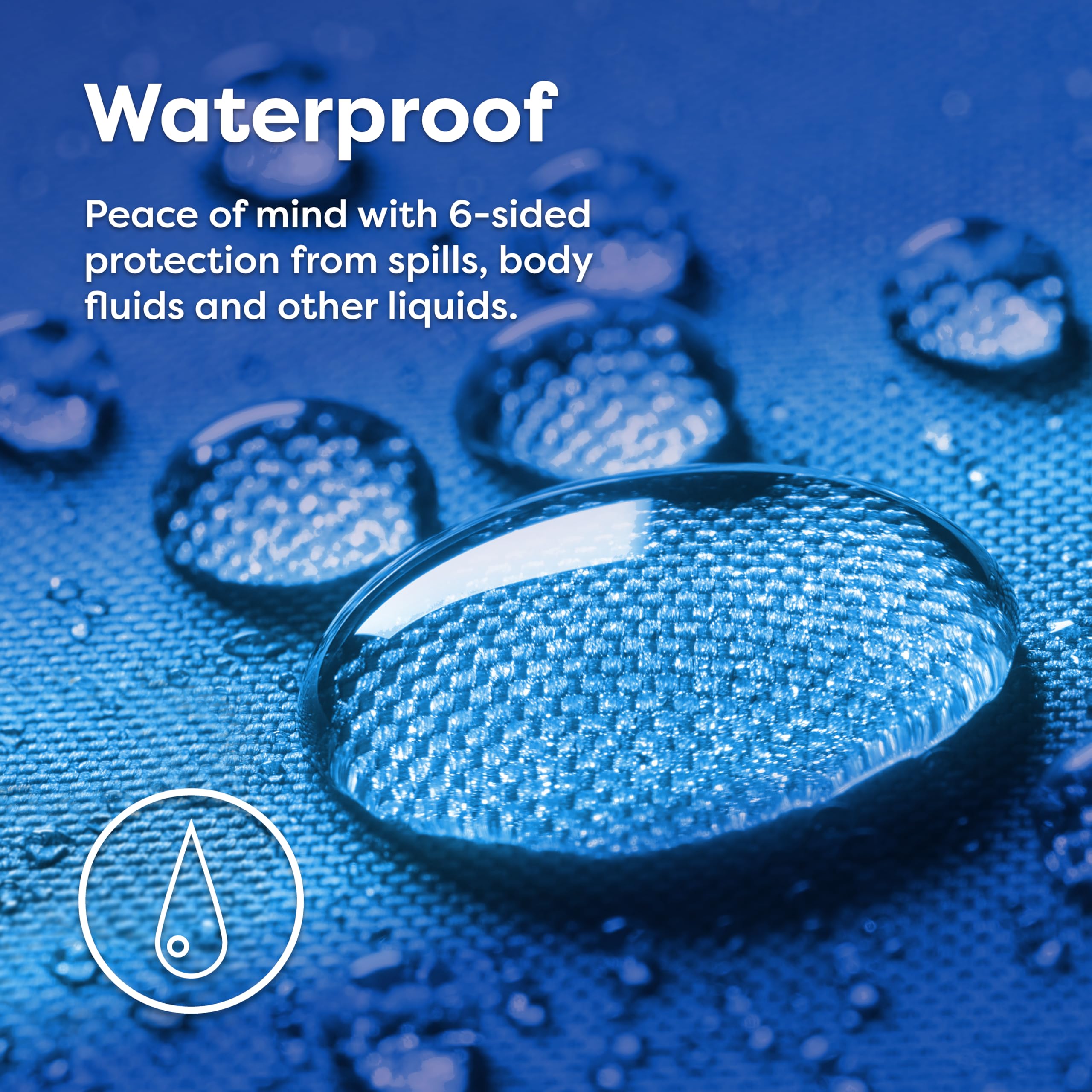 HOSPITOLOGY PRODUCTS Pillow Encasement- Zippered Bed Bug Dust Mite Proof Hypoallergenic - Sleep Defense System - Standard - Waterproof - Set of 2-20" H x 26" W
