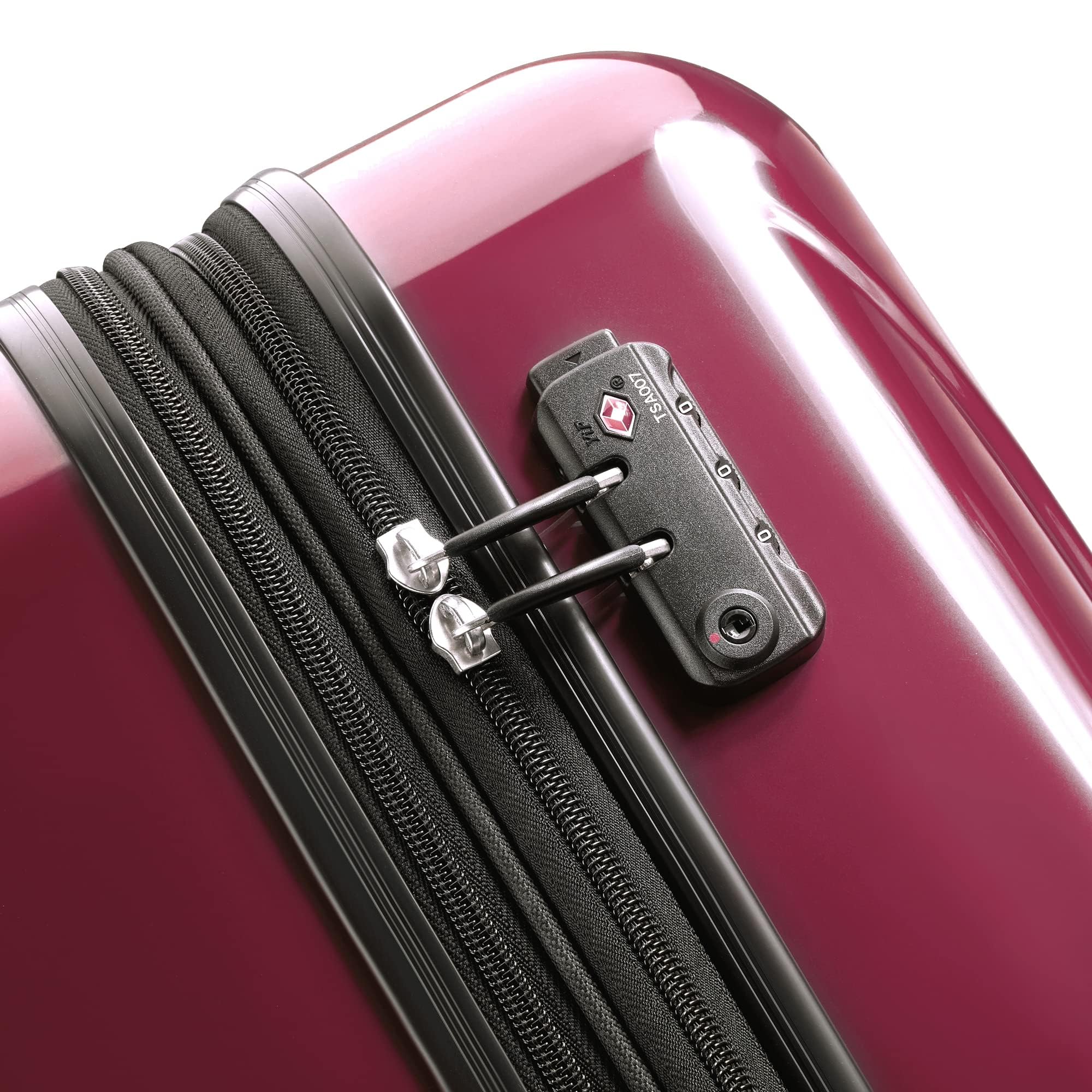 DELSEY PARIS Helium Aero Hardside Expandable Luggage with Spinner Wheels, Peony Pink, 2-Piece Set (21/25)