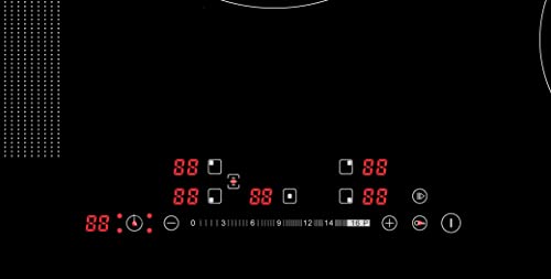 K&H SIGNATURE SERIES 5 Burner 31.5 Inch Built-in Induction Electric Stove Top Ceramic Cooktop Touch Control 240V 9200W IN30-9200FLX