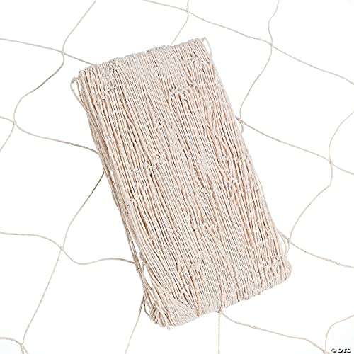 Cotton Fish Net | 14 Feet x 4 Feet | Party Decoration for Nautical Theme Fishnet